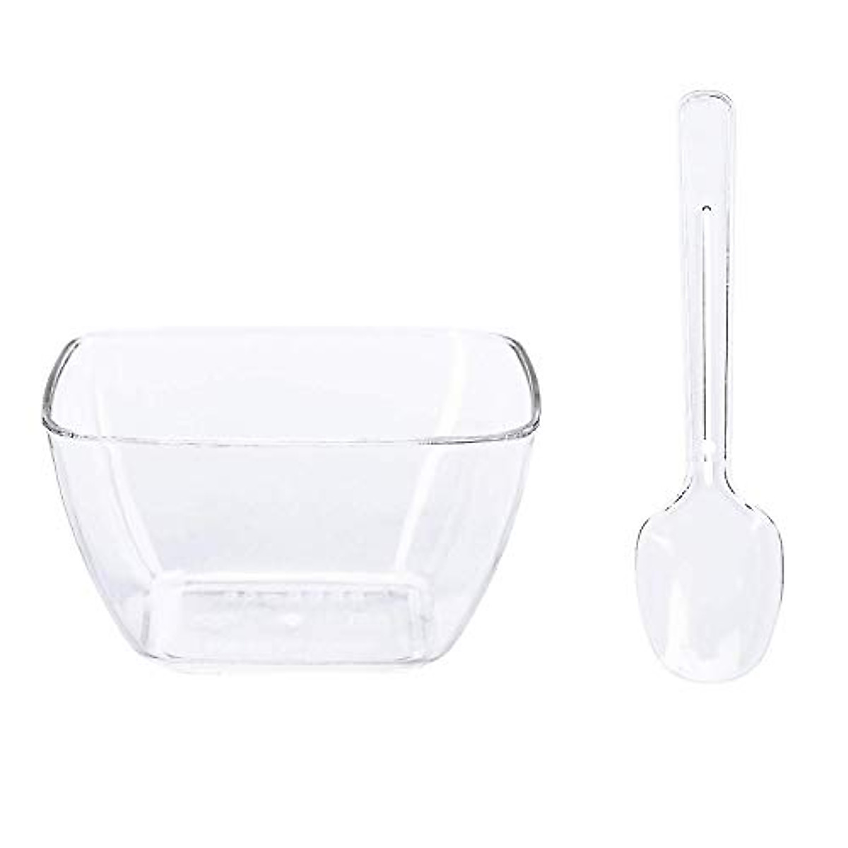 Kingrol 100 Ct Mini Dessert Cups with Spoons, 2 Ounce Appetizer Cups, Disposable Clear Bowls for Mousse, Puddings, Entrees, Sundaes - Perfect for Parties and Special Occasions
