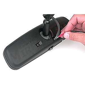 MirrorTap MTX-2010, DC Plug, 10" Long, Patented Radar Detector Power Cord with 2 Amp in-Line Fuse, Military Grade Taps, Made in USA