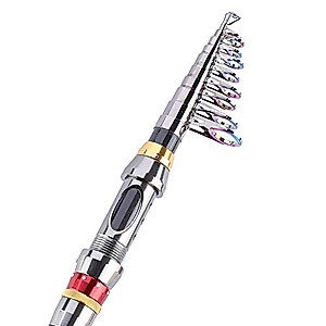 Vbestlife Telescopic Fishing Rod Carbon Fiber Sea Fishing Rod for Bass Trout Fishing for Saltwater & Freshwater(3.6m) Fishing Rods And Accessories