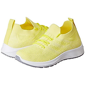 Ambience Women Athletic Comfy Running Shoe Bounce Back Sole US 6-11 Lace1 Multicolor (Yellow, Numeric_10)