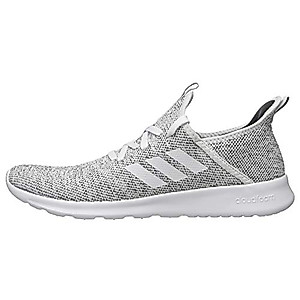 adidas Women's Cloudfoam Pure Running Shoe, White/White/Black, 5