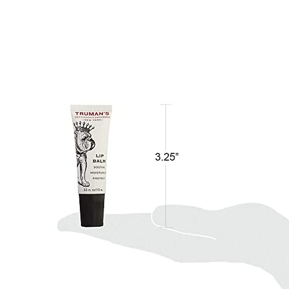 Truman's Gentlemen's Groomers Men's Moisturizing Lip Balm for Dry, Chapped Lips, (Pack of 12)