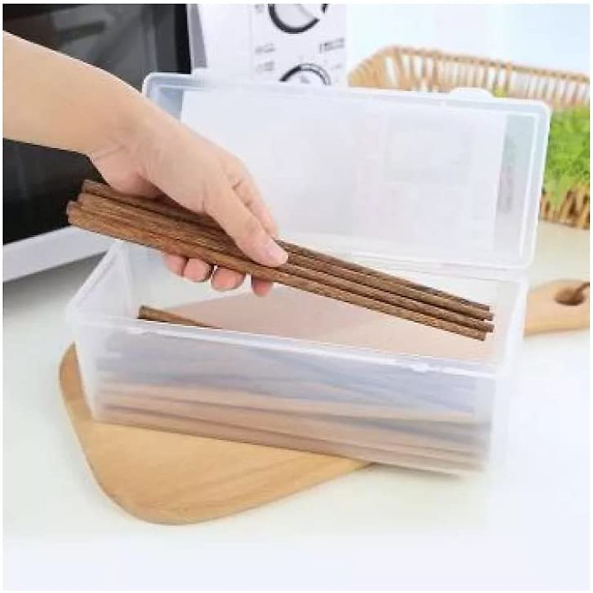 JapanBargain 1962, Japanese Chopsticks Storage Container Box Holds 100 Pair Disposable Chopsticks, Made in Japan