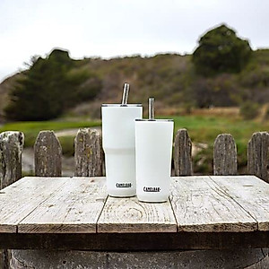 CamelBak Horizon Straw Tumbler, Insulated Stainless Steel, 20oz, White