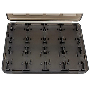 OSTENT 18 in 1 Game Memory Card Holder Case Storage Box for Sony PS Vita PSV Color Black