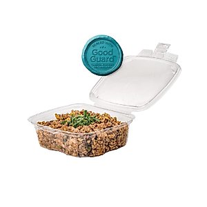 GoodGuard® Pack of 260-16 oz. Multi-Purpose Clamshell Tamper Evident Food Packaging, Crystal Clear - Food Storage Container with Lids
