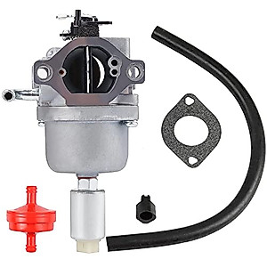 594593 591731 Carburetor w Fuel Filter for Nikki Briggs and Stratton 796109 590400 796078 498811 79416 594601 Intek 14HP 17.5HP 18HP Craftsman lt1000 lt2000 31c707 John Deere la115