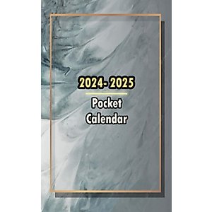 2024-2025 Pocket Calendar: Purse Size 4 x 6.5 - 2 Years Monthly Planner for Purse / from January 2024 to December 2025: each month/ 2 pages – ... Contacts, Pasword Log, Holiday ... and more