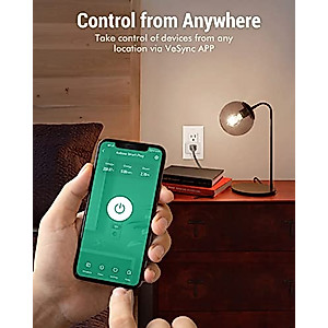 Aubess Smart Plugs with Energy Monitoring, 15Amp Smart Plugs That Compatible with Alexa & Google Assistant, Smart Home Wi-Fi Outlet with 7 Days Programmable Timer