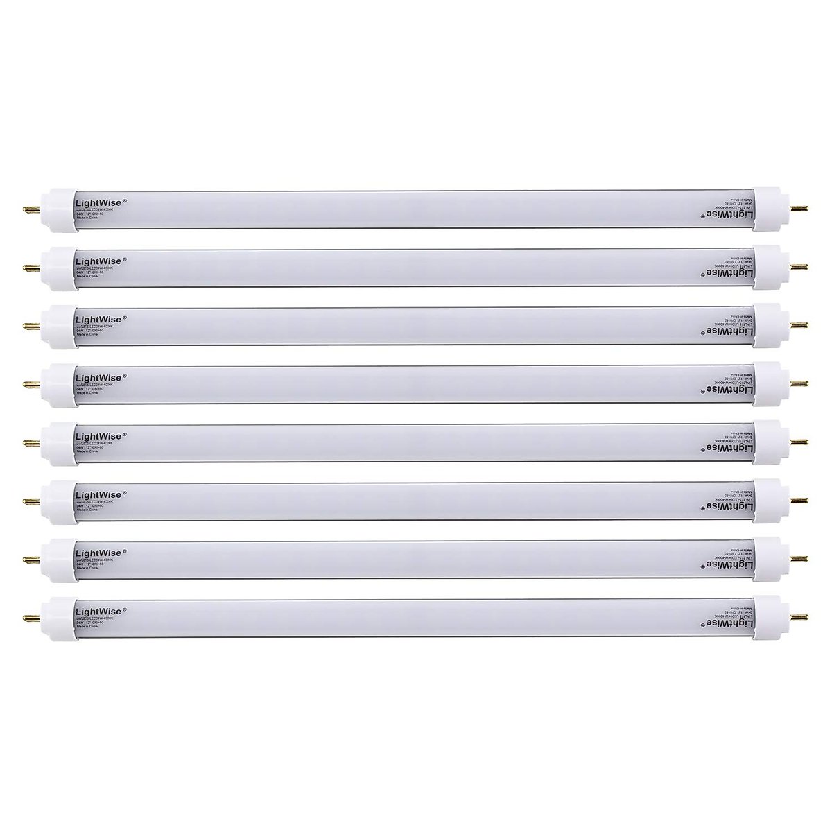 LWL4W40-F8T5 12“ 4Watts White LED T5 Tube with 4000K to Retrofit for 8W T5 Fluorescent Tube of Your Under-Cabinet Lights to get Over 50% Energy Saving! Replace Directly! F8T5-LED4W40 (8)