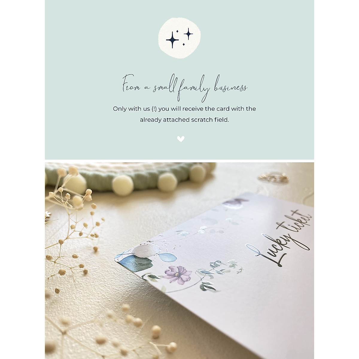 Joli Coon Pregnancy announcement scratch card - You are going to be an aunt - Baby announcement with envelope - Eucalyptus