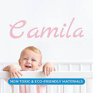 crypto Multiple Font Custom Name Nursery Wall Decal - Mural Wall Decal Sticker for Home Children's Bedroom, Car and Laptop (OP004)