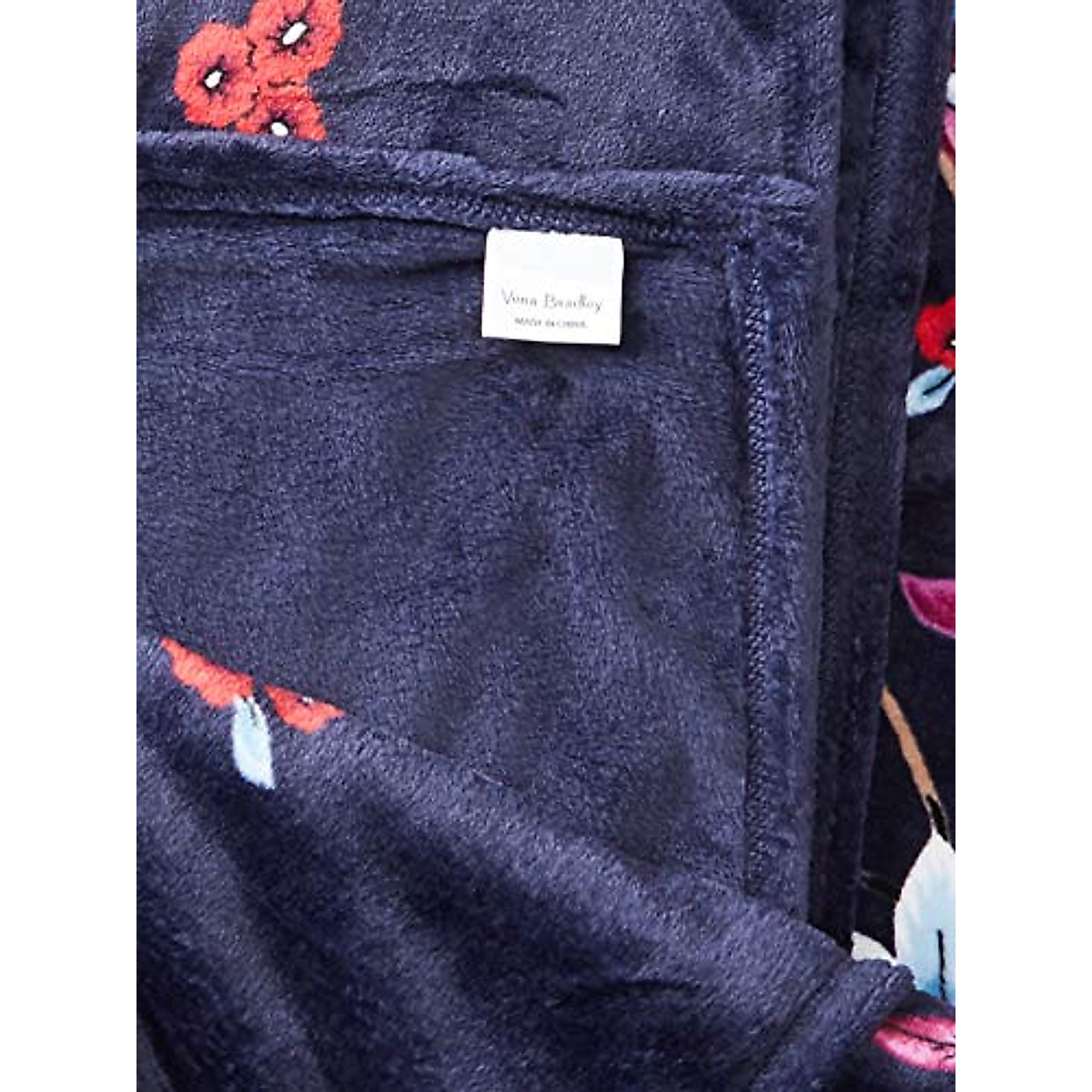 Vera Bradley Women's Fleece Plush Throw Blanket, Mayfair in Bloom, 80 X 50