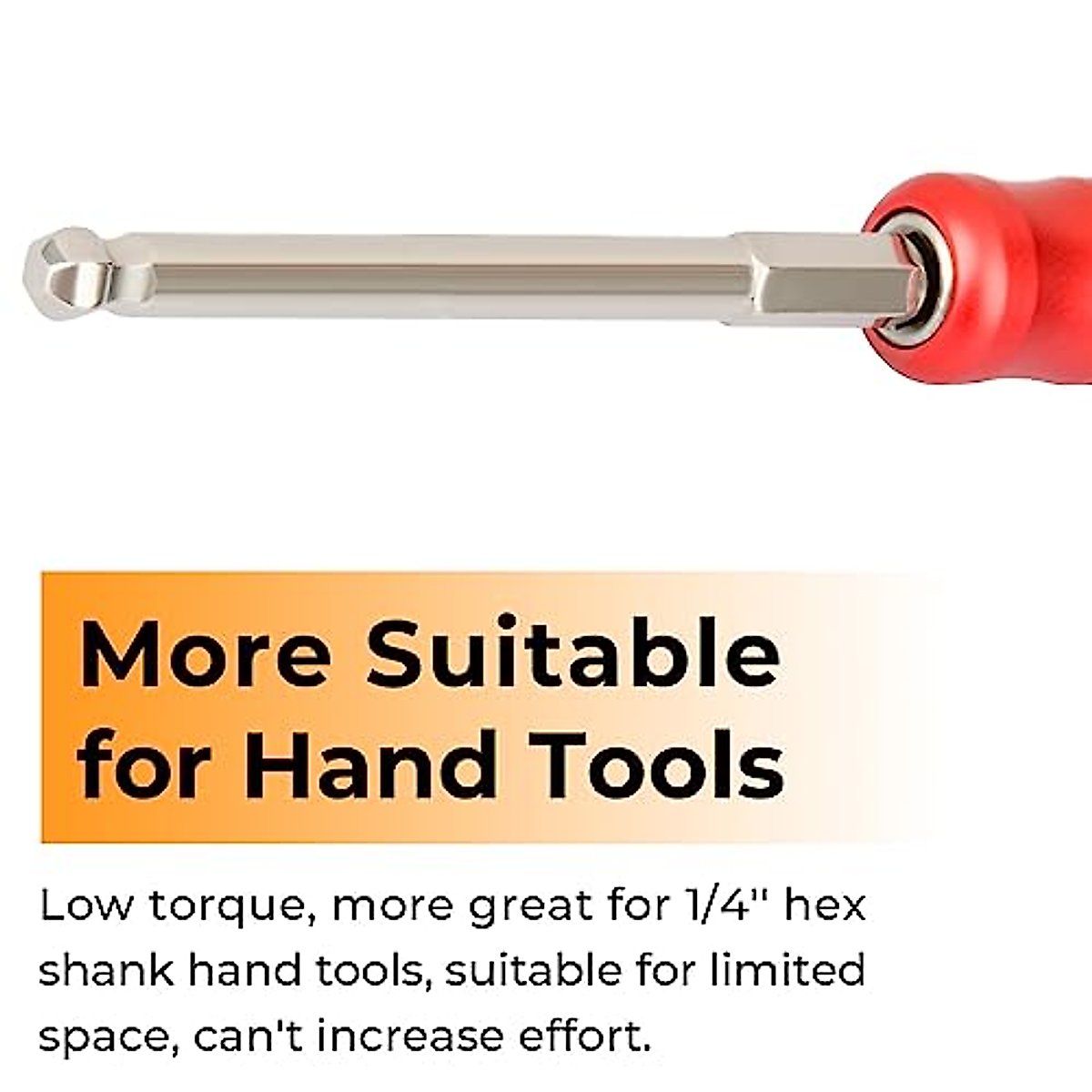 Tonsiki 9PCS Ball End Hex Head Allen Wrench Drill Bit Set, Metric S2 Steel Hex Bits Set, 1/4" Hex Shank Magnetic Screwdriver Bit Set for Assembling Furniture, 4'' Long - 1.5/2/2.5/3/4/5/6/8/10mm