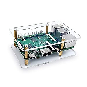 Acrylic Case for Rock Pi 4A/4B Single Board Computer/SBC