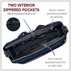 ADC 1024N Model 1024 Nurse/Physician Nylon Medical Equipment Instrument Bag, Navy