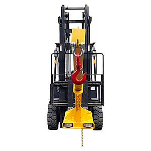 BREVELTION 6600LB Forklift Mobile Crane, Lifting Forklift Extension Attachments Jib Boom Crane, W/Telescopic Boom 63"-98", for Forklift Towing Handling