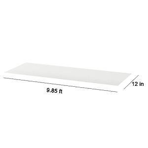 Drawer Liners for Dresser, Non Adhesive Shelf Liner, Washable Fridge Liners, Waterproof Non-Skid Oil-Proof Cabinet Liner, 12 inches x 9.85 feet - Clear, 12 IN x 9.85 FT