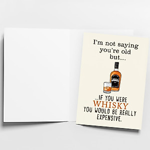 WowBefun Greeting Card, Birthday Card for Husband, Men, Boyfriend, Him, Funny Gift, Happy Birthday, Premium 400gsm Cardstock