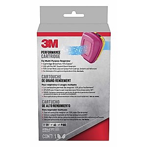 3M Replacement Cartridges for Multi-purpose Respirator, 60923H1-DC, 1-Pair