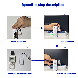 Power Failure Alarm,Automatic Power Cut Failure Alerter,80db LED Indicator Smart Alarm Warning Siren,Power Cut Alarm(Needs AAA Battery,Not Included) (1pc Power by AAA Battery)