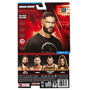 Mattel WWE Roman Reigns Basic Action Figure, 10 Points of Articulation & Life-like Detail, 6-inch Collectible