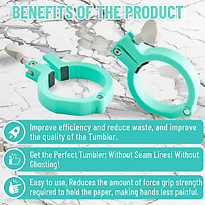 2 Pcs Tumbler Clamps with Wing Nut Tightening Mechanism,Tumbler Sublimation Tool Sublimation Tumbler Pinch Tool Tumbler Grip Tool for Sublimation Tumblers 20oz 15oz