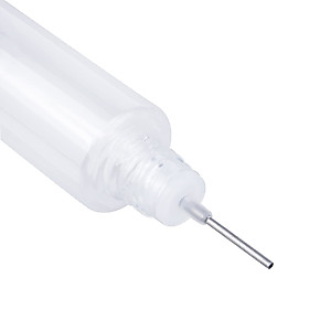 HNGSON 10 Pcs Precision Tip Applicator Bottle 10ml Needle Tip Applicator Glue Bottles with Fine Tip for Acrylic Painting, DIY Quilling, Paper Craft Glue Liquid Dropper Clear
