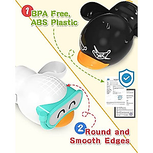 Exorany Bath Toys for Toddlers 1-3, Wind Up Bathtub Toddler Toys for 1 2 3 4 Year Old Boys Girls Gifts, Baby Bath Tub Pool Water Toys, Cute Floating Swim Ducks for Toddlers Age 1-2 2-4