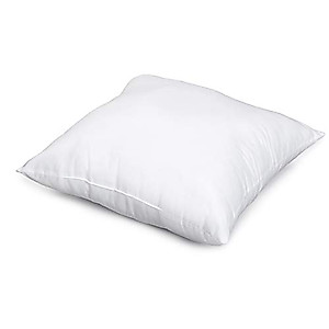 Amazon Basics White Hypoallergenic Decorative Throw Pillow Insert - 24" x 24", 1-Pack