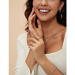 Mameloly 3.8mm Wedding Bands for Women Cubic Zirconia Full Eternity Stackable Engagement Promise Rings for Her Size 7