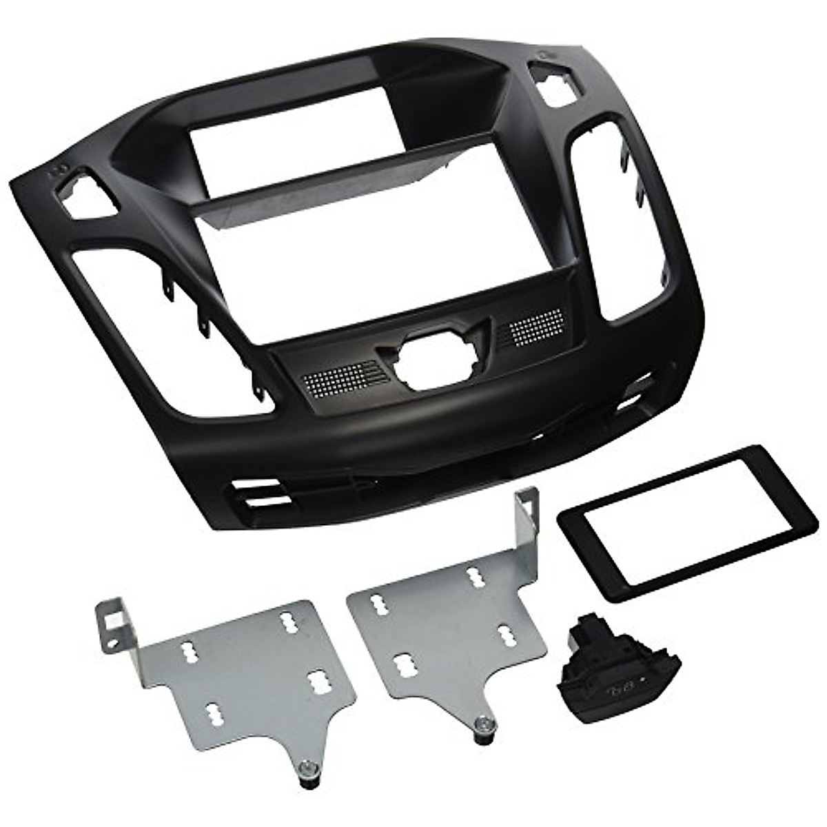 Scosche FD6200B Compatible with 2012-Up Ford Focus ISO Double DIN Dash Kit, non-Nav models Black
