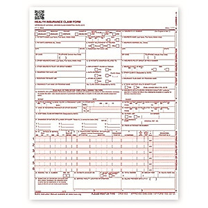 Compuchecks New Cms 1500 Claim Forms - Hcfa (Version 02/12) (500 Sheets), 7106