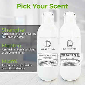 Dai New York Post Shave Spray, Natural Formula Alcohol-free After Shave Solution for Women and Men, 5 oz (Citrus Floral Sent)