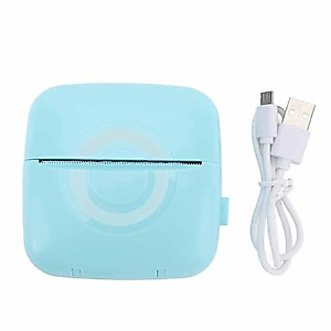 Smart Printer, Pocket Printer Efficient Safe APP Control for Journal for Memo (Sky Blue)