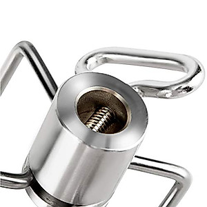 Skyflame Universal 304 Stainless Steel Rotisserie Meat Forks - Fits 1/2-Inch and 3/8-Inch Hexagon & 3/8-Inch and 5/16-Inch Square & 1/2-Inch Round Spit Rods