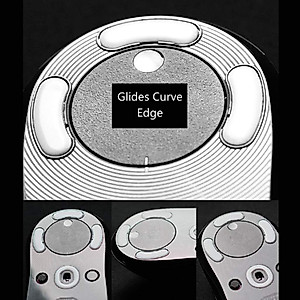 Gaming Mouse Feet Replacement, 2 SetsPack Tiger Gaming Curved Edges Mouse Feet, Mouse Skate, Mouse Pads for Razer Viper Ultimate Mouse White Mouse Glides Curve Edge, Mice Upgrade Kit, one size