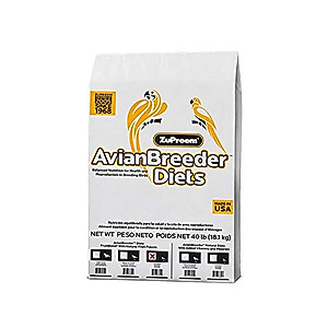 Premium Nutritional Products Zupreem Avianbreeder Parrots & Conures Fruitblend Flavor, 40 lb (230153)