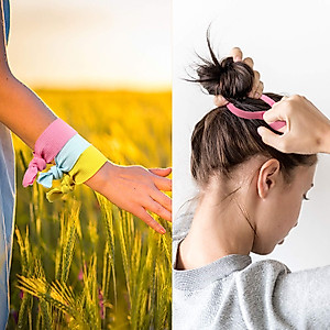 30 Yards Color Wide Braided elastic band, String for Crafts DIY Projects Sewing Headbands Hair Bands Shorts Waist Shoe Laces Wigs Bracelets, 18 Colors, 1 Inch