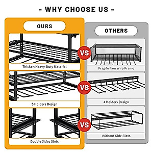 Power Tool Organizer, 3 Layers Wall Mount Drill Rack，Garage Wall Organizer with Shelf，Heavy Duty Garage Tool Organizer for Workshop, Tool Room, Garage, Utility Storage Rack.