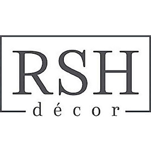 RSH Décor Indoor Outdoor Patio Furniture Set of 2 Tufted Bistro Round Chair Seat Cushion Pads with Ties ~ Available in 4 Sizes & Various Fabrics - 20" Navy Blue Affair Scroll