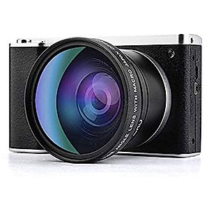 Digital Camera 24MP 4.0 Inch Touch Monitor Camera for Backpacking FHD Mini Compact Wide Angle Lens Pocket Camera for Photography(2 batteries Included)