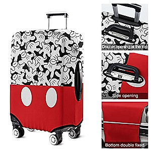 dicilly Luggage Cover Mouse Hands gesture Suitcase Cover Baggage Covers Fit 29-32 Inch Luggage (Go Travel)