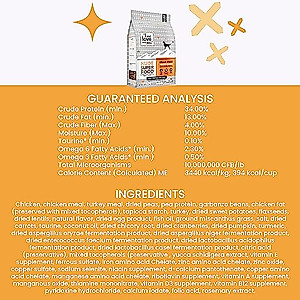 I and love and you Nude Super Food Dry Dog Food - Turkey + Chicken - Prebiotic + Probiotic, Grain Free, Real Meat, No Fillers, 23lb Bag