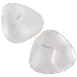 ENVY BODY SHOP Silicone Triangle Push-up crystal breast Pads swimsuit and bra inserts (Clear)