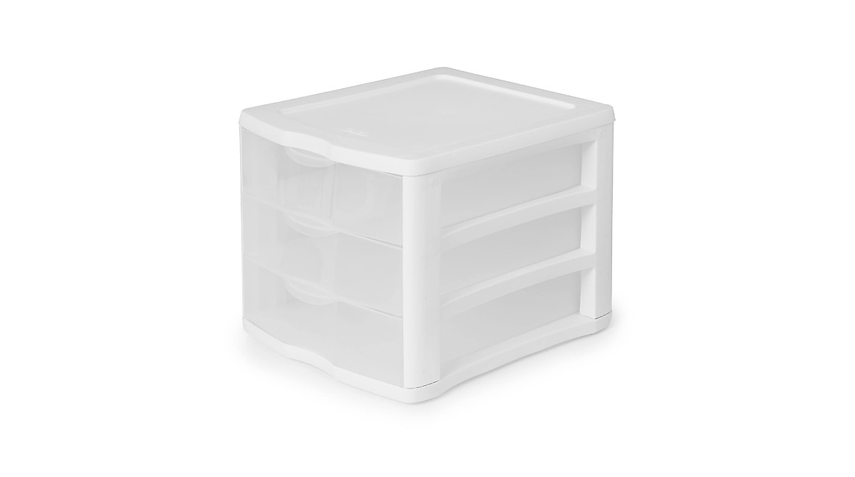 Sterilite ClearView 3-Drawer Organizer | Home Storage Solution
