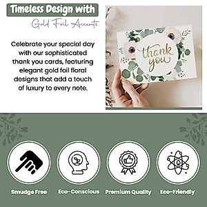 Thank You Cards - All Occasions 48 pack | Thank You Cards with Envelopes | Bridal Shower Thank You Cards | Wedding Thank You Cards | Baby Shower Thank You Cards | Blank Thank You Cards | Floral Thank You Card(4x6)