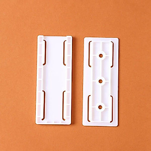 4pcs Adhesive Punch-Free Socket Holder,Self-Adhesive Desktop Socket Fixer,Cable Management Punch Free Surge Protector, Desktop Mountable Plug-in Socket Fixer Bracket Stand (White -4PCS)