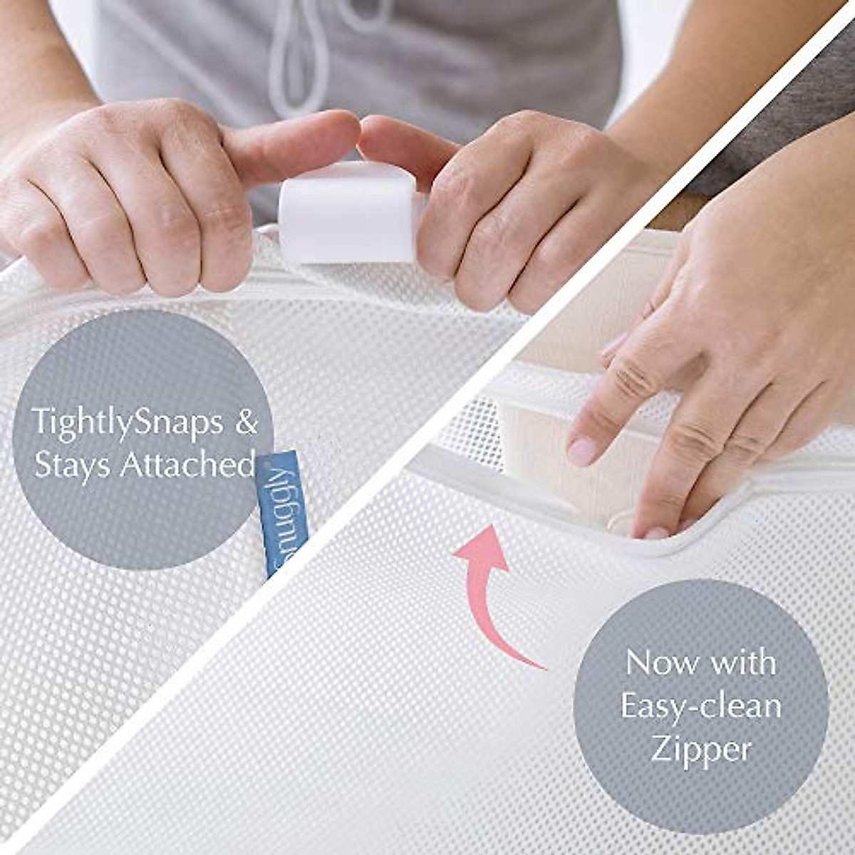 MySnuggly Newborn Bassinet Insert for Halo Bassinets | Patented Safe Real Cuddling Feeling for Better Sleep