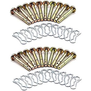 20 pcs New Replacement 738-04155 and 714-04040 Shear Pins Kit for MTD Snow Blower